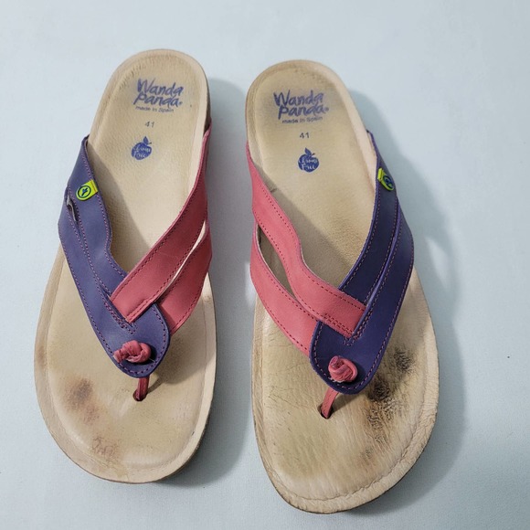 Wanda Panda | Shoes | Wanda Panda Womens Comfort Purple Pink Sandals Size 41 98221s1 | Poshmark